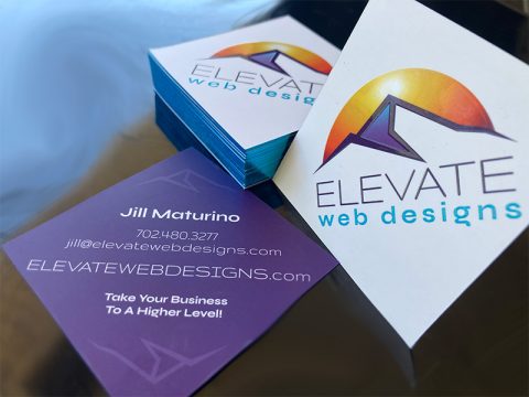 Graphics Portfolio: Business Cards - Elevate Web Designs